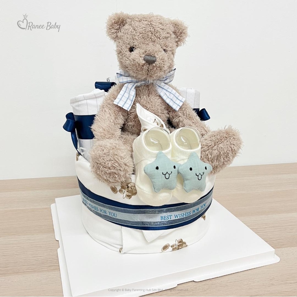 Ranee Baby Hamper Gift Box Gentle Bear Boy | Shopee Malaysia