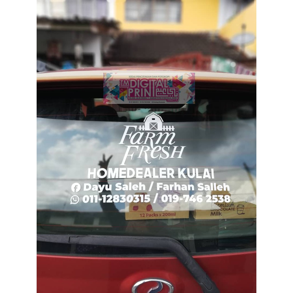 TAHAN LASAK/STICKER CERMIN KERETA/CAR STICKER/KALIS AIR (IKLAN PRODUK ...