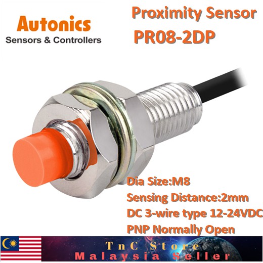 [KOREA]Autonics Proximity Sensor PR08-2DP PNP Normally Open M8 x 2mm ...