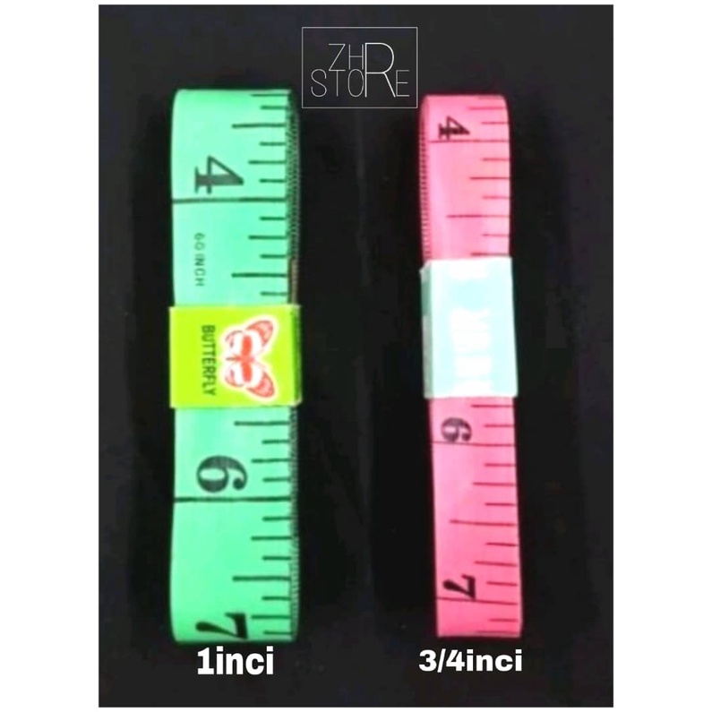 Tali tape biasa dan Tali tape fiber glass panjang 60 inci / Tali ukur ...