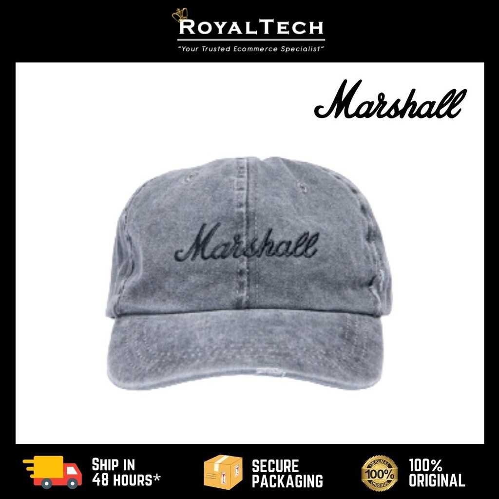 MARSHALL HEADWARE SERIES - Tour Cap Marshall Logo Distress Cap ...
