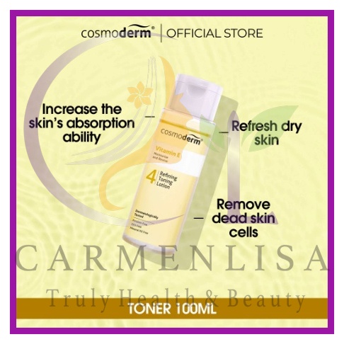 Cosmoderm Vitamin E for dry and dull skin or uneven texture | Shopee ...