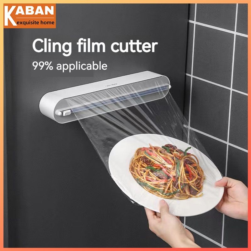Cling Wrap Dispenser Cutter Food Preservative Film Cutter Cling film ...