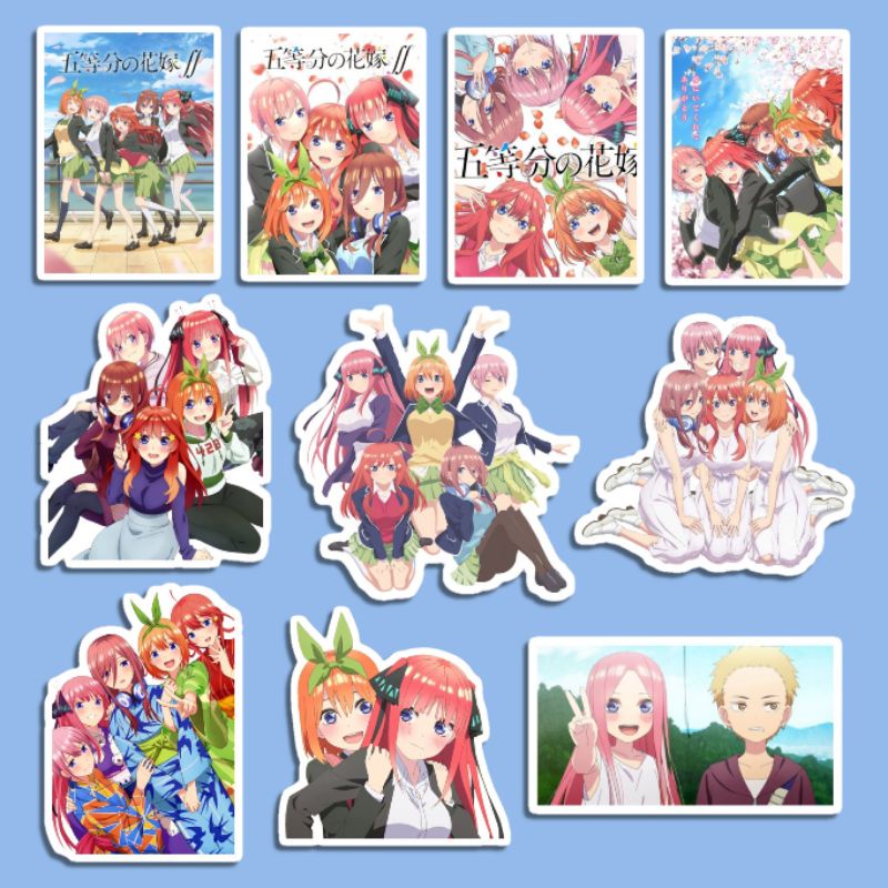 Anime Sticker Gotoubun No Hanayome Go toubun Nakano miku nino yotsuba ...