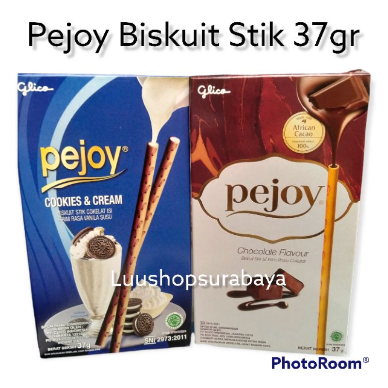 Pejoy Biscuit Sticks Filled with Chocolate/Vanilla Cream 37gr | Shopee ...