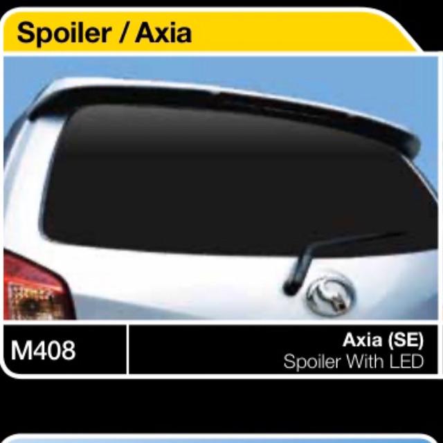 Perodua Axia roof top spoiler wing lip front bonnet bonet hood bodykit ...