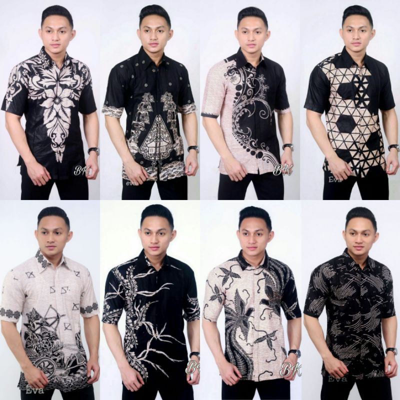 HOTE SALE KEMEJA BATIK BAJU BATIK LELAKI BATIK ASLI BATIK JAWA BATIK ...
