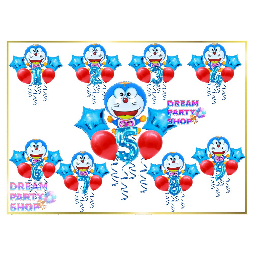 Doraemon Balloon Package Doraemon Balloon Set/ Doraemon Birthday ...