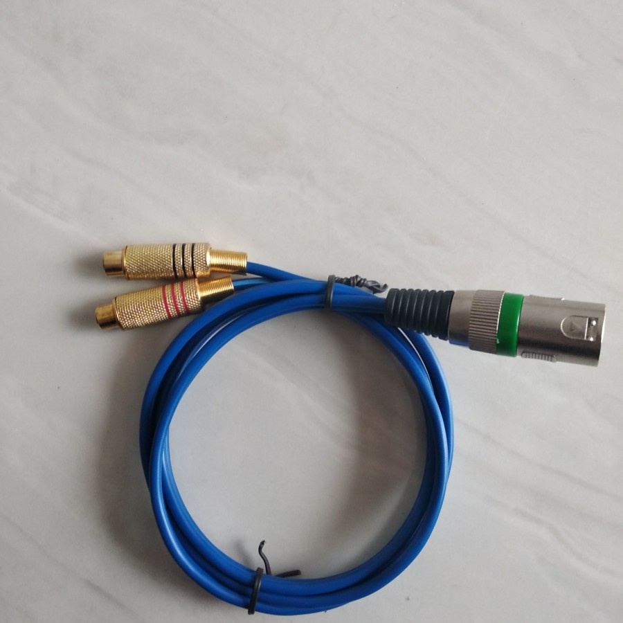 Kitani cable 1 XLR Male Stereo to 2 RCA Female 1M | Shopee Malaysia