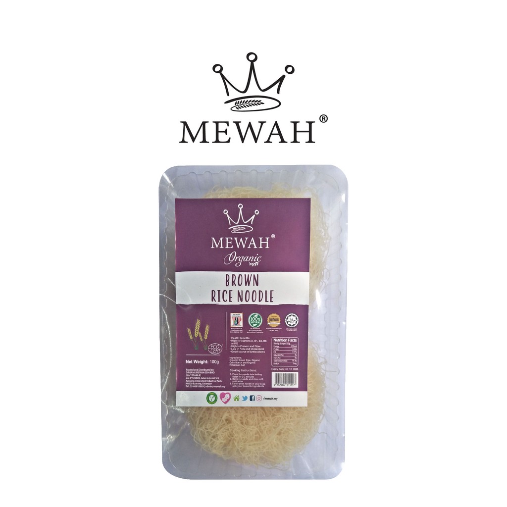 Mewah Brown Rice Noodle 100g | Shopee Malaysia