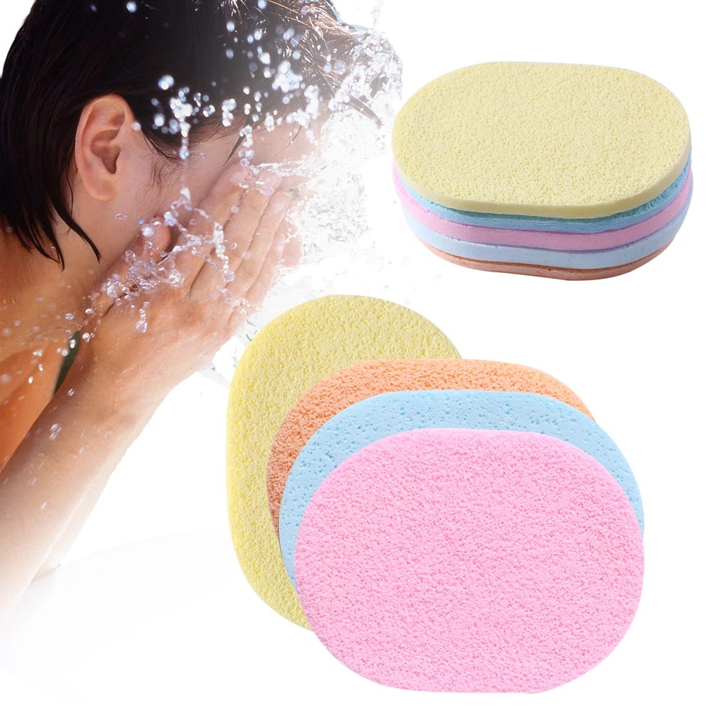 1PC Random color / Ultra-Soft Sponge Wash Face Pad / Facial Cleansing ...
