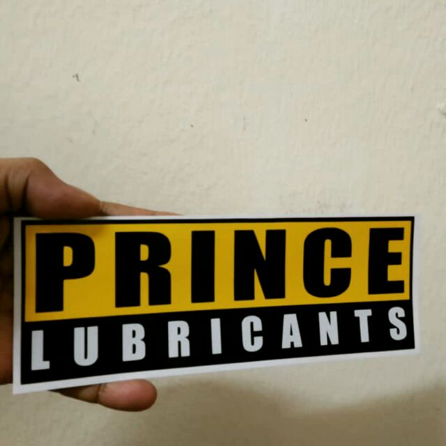 Sticker Prince Lubricants Cutting sticker | Shopee Malaysia
