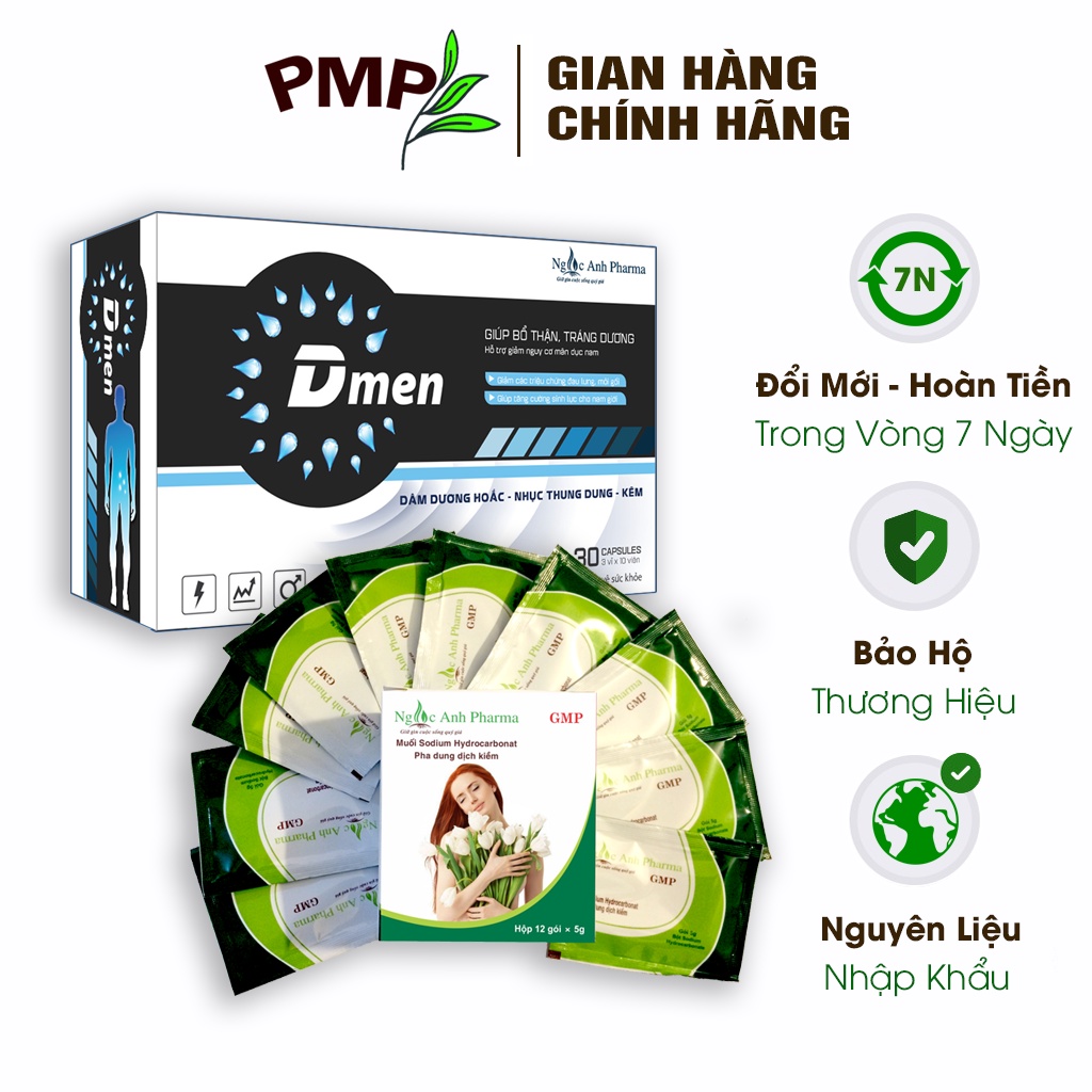 Combo 1 Box of Dmen PMP Sperm Supplement & Box of Sodium Hydrocarbonate ...