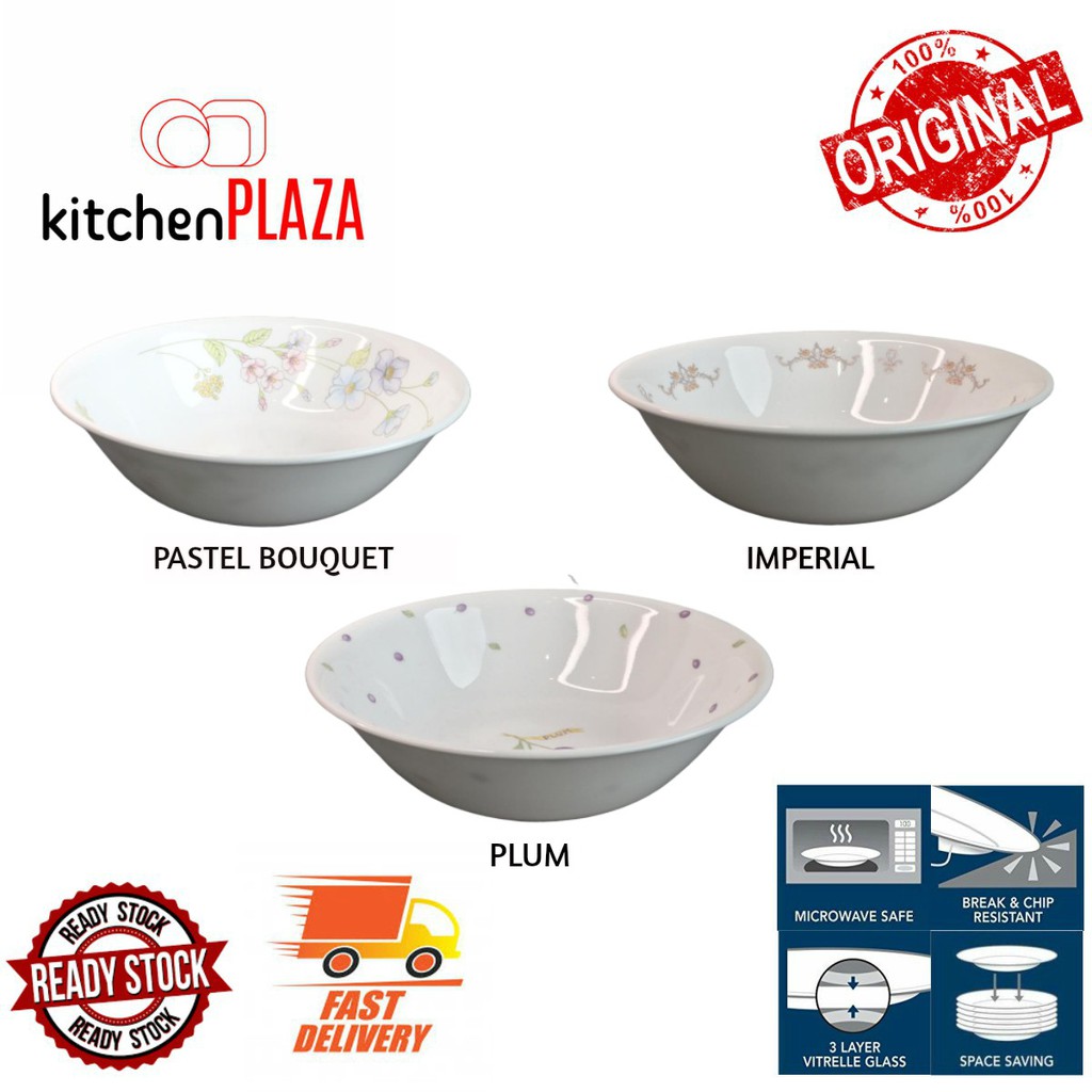 [Corelle Loose] Corelle Deluxe Asian Design Serving Bowl 1L | Shopee ...
