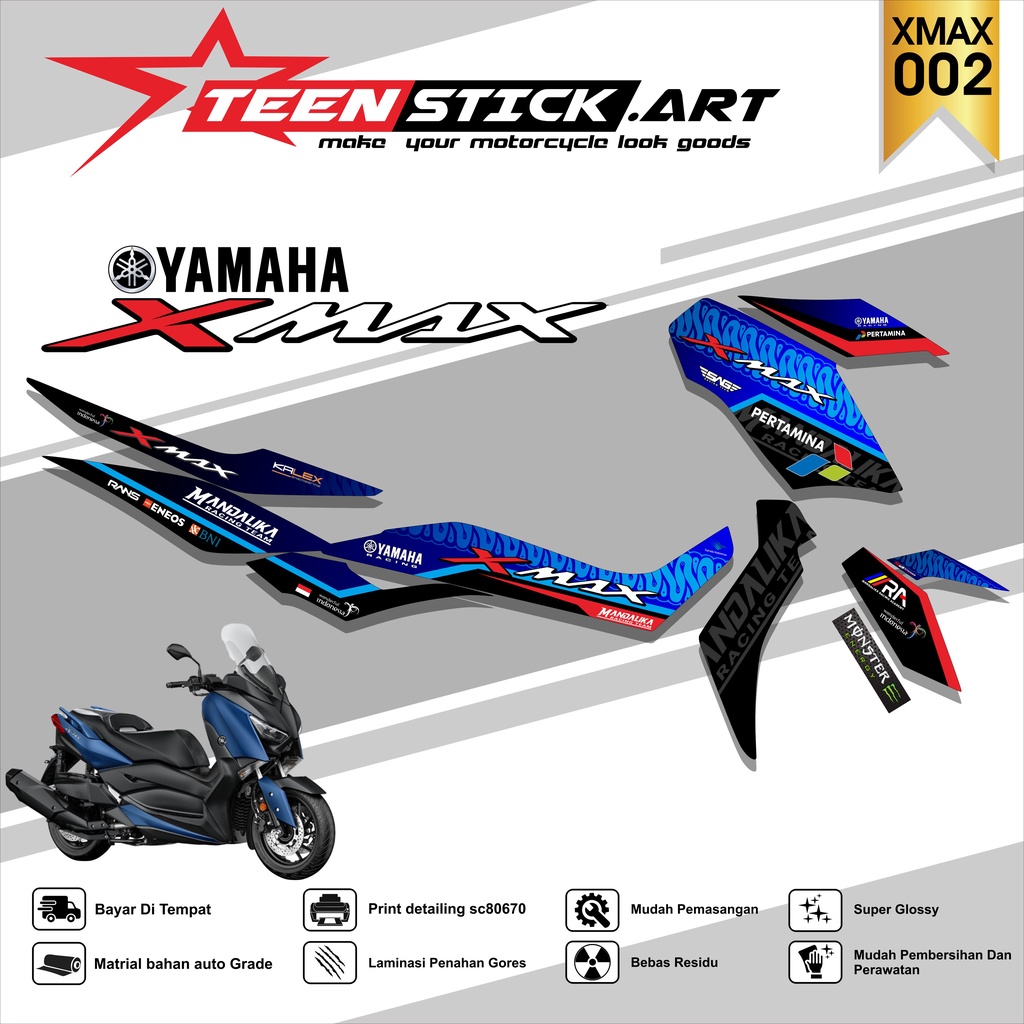 Striping XMAX 250 - Striping Variations Hologram Chrome Vinyl UV ...