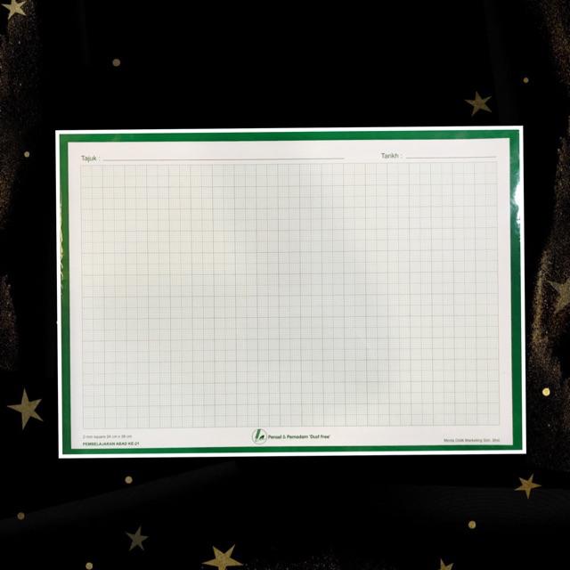 WHITEBOARD PETA GRAF | WHITEBOARD GRID A3 saiz GRAPH BOARD | Shopee ...