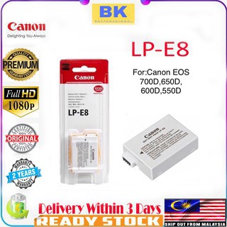 Canon LP-E8 Rechargeable Lithium-Ion Battery Pack (7.2V, 1120mAh ...