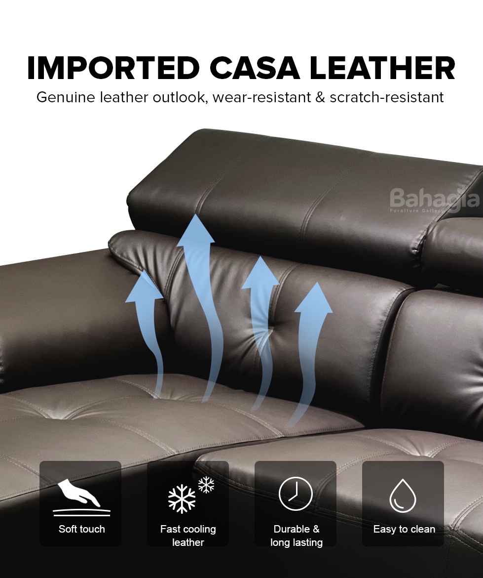Free Install Bahagia Scott L Shape Sofa ~ Sofa Leather ~ Living Room ...