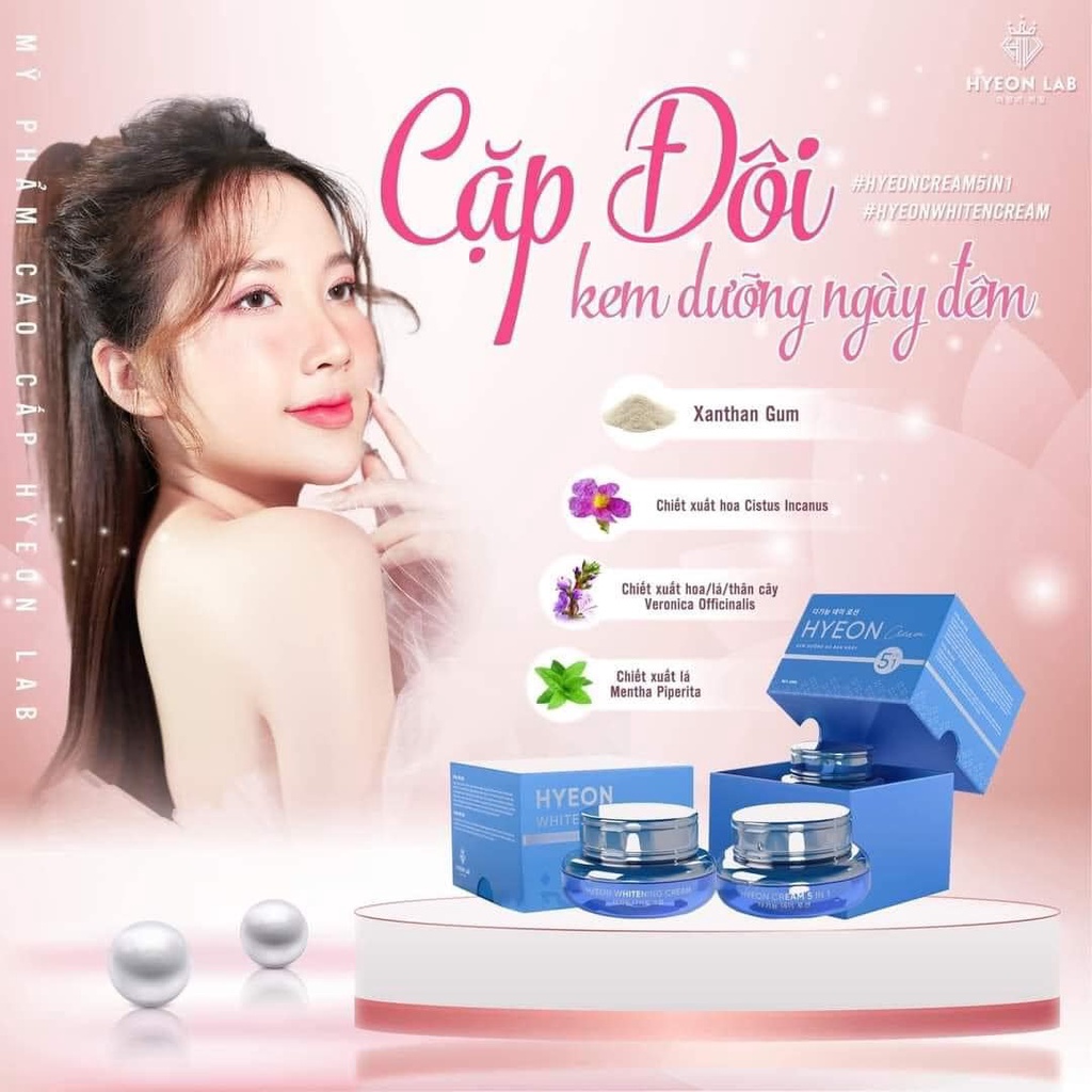 Hyeon CREAM 5 IN 1 day whitening CREAM - bright whitening, sun ...
