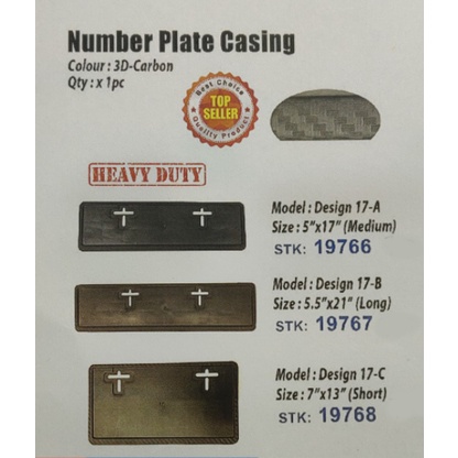 CARBON NUMBER PLATE CASING | Shopee Malaysia