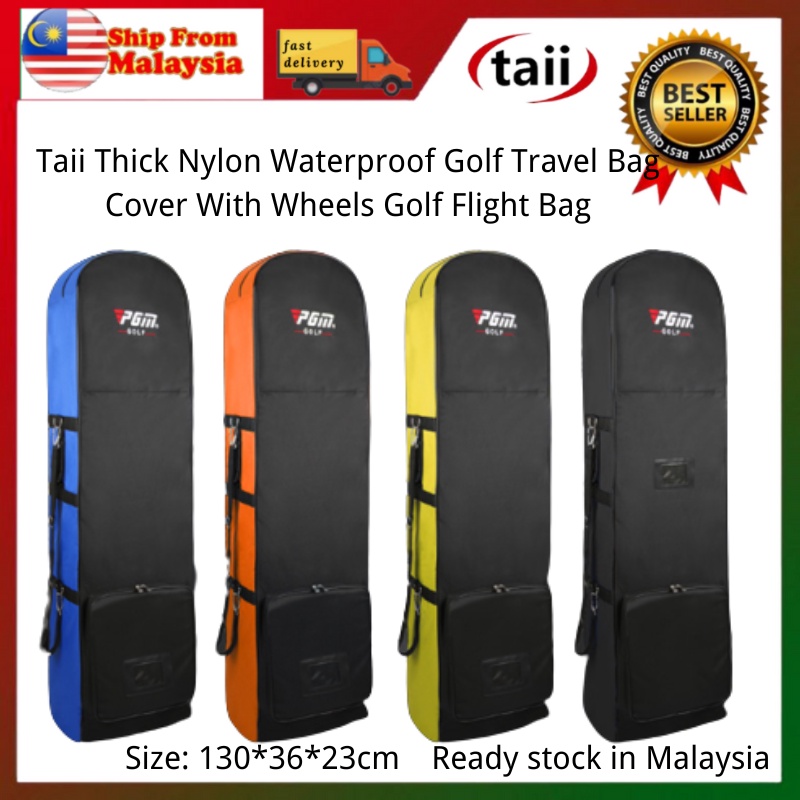 Taii Thick Nylon Waterproof Golf Travel Bag Cover With Wheels Golf ...