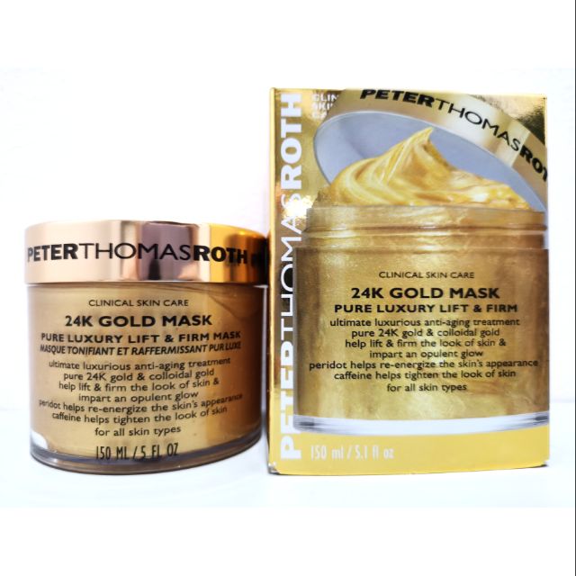 PETER THOMAS ROTH 24K Gold Mask - Pure Luxury Lift & Firm Mask 150ml ...