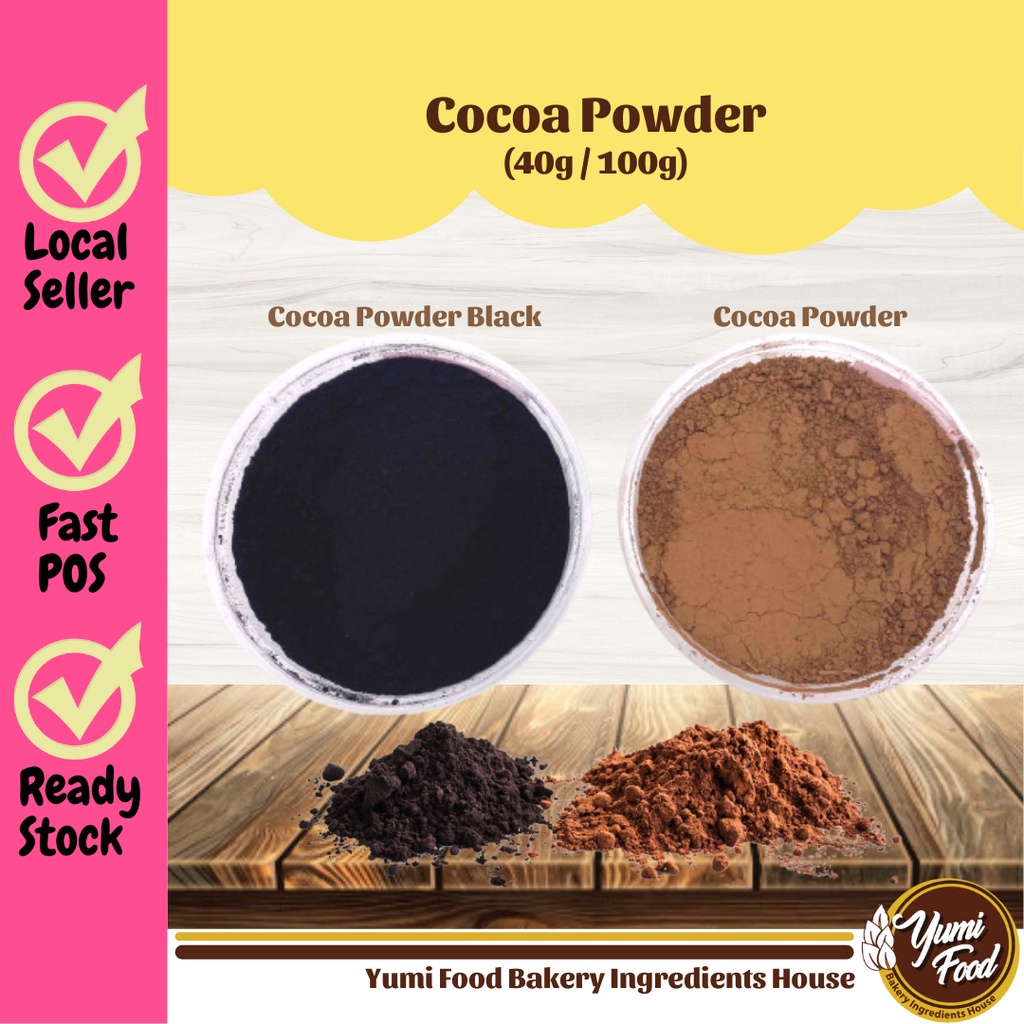 [READY STOCK] Cocoa Powder/ Black Cocoa Powder/ Serbuk Koko 40g 100g ...