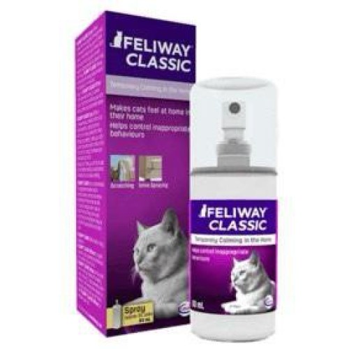 Feliway Classic Spray Cat Calming Pheromone Spray Stress Reduce 60ml ...