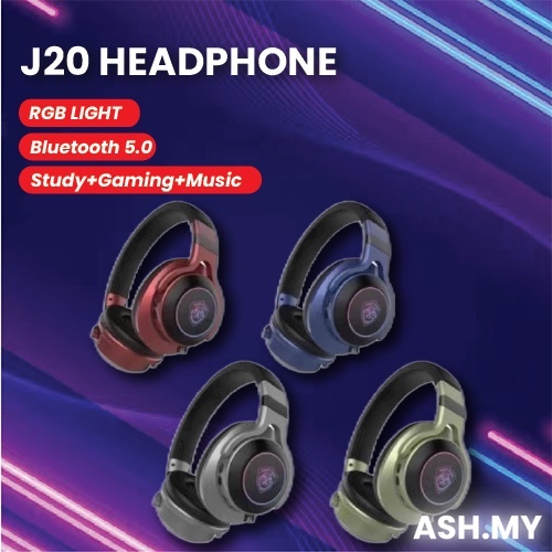 J20 Wireless Bluetooth Headphone Gaming Headset with microphone game ...