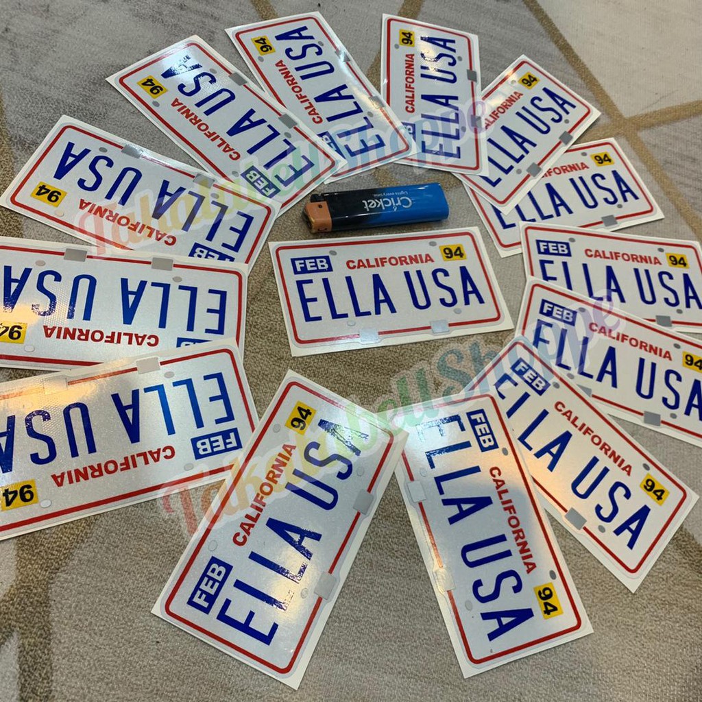 Sticker ella usa original/sticker motor/sticker kereta/ella usa/sticker ...