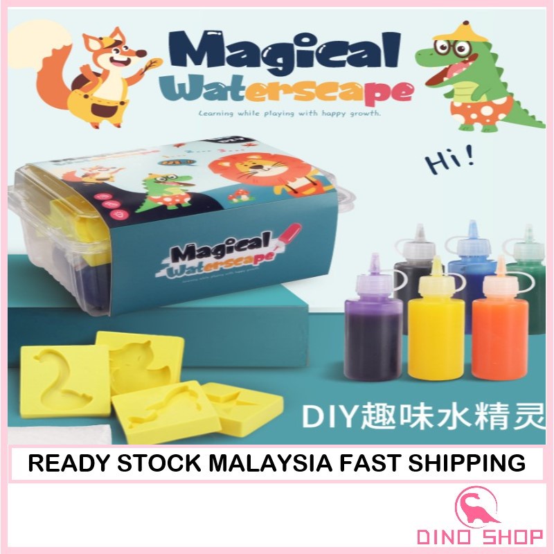 DIY Magic Water Elves Spirit Kids Art Craft DIY Water Slime Waterscape 水精灵 | Shopee Malaysia