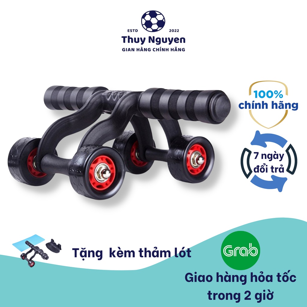Genuine 4-Wheel Abdominal Roller Helps Burn Excess Fat, Train Firm ...