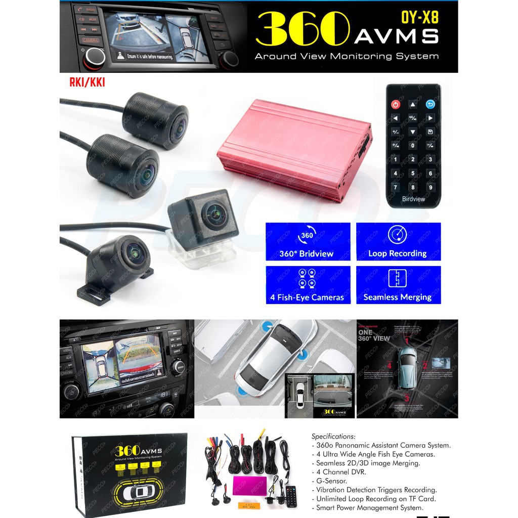 OY-X8 360 AVMS CAR AROUND VIEW MONITORING SYSTEM | Shopee Malaysia