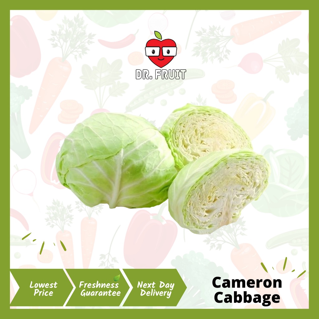 Cameron Cabbage (Half Cut) 800g-1kg 金马伦卷心菜 | Dr.fruit | Shopee Malaysia