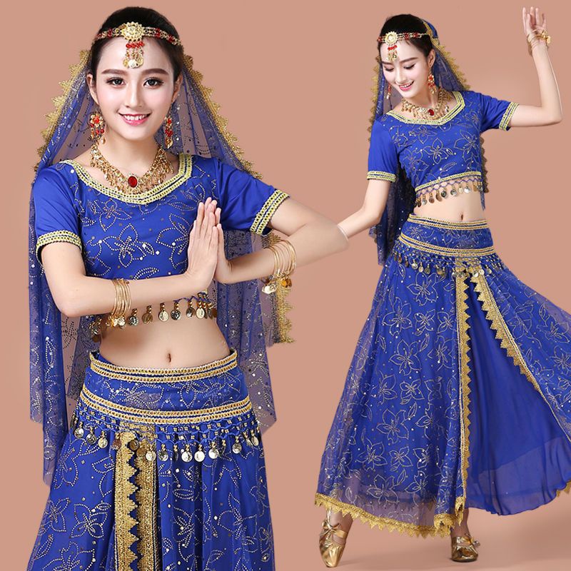 615 Indian Dance Costume Female Sully Belly Oriental Adult Performance ...
