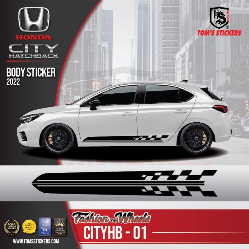 👍👍 HONDA CITY HATCHBACK CAR BODY STICKER SET CITYHB - 01 | Shopee Malaysia