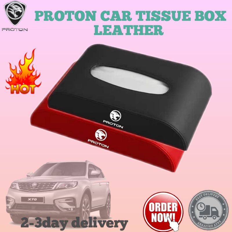 AMAZING PROTON CAR TISSUE BOX LEATHER R3 X70 X50 SAGA BLM FLX PERSONA ...