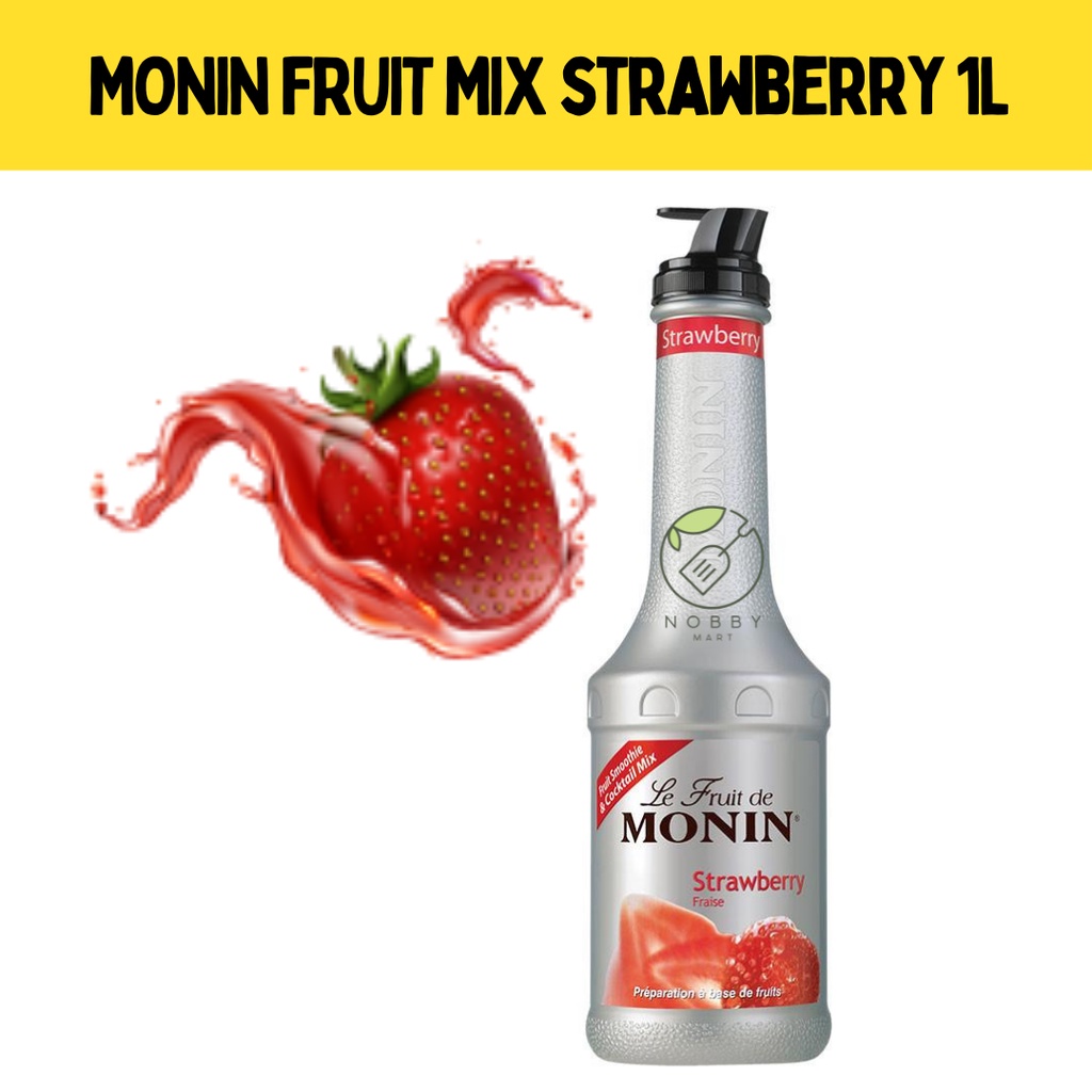 Monin Fruit Mix Strawberry Monin Puree Strawberry 1L | Shopee Malaysia