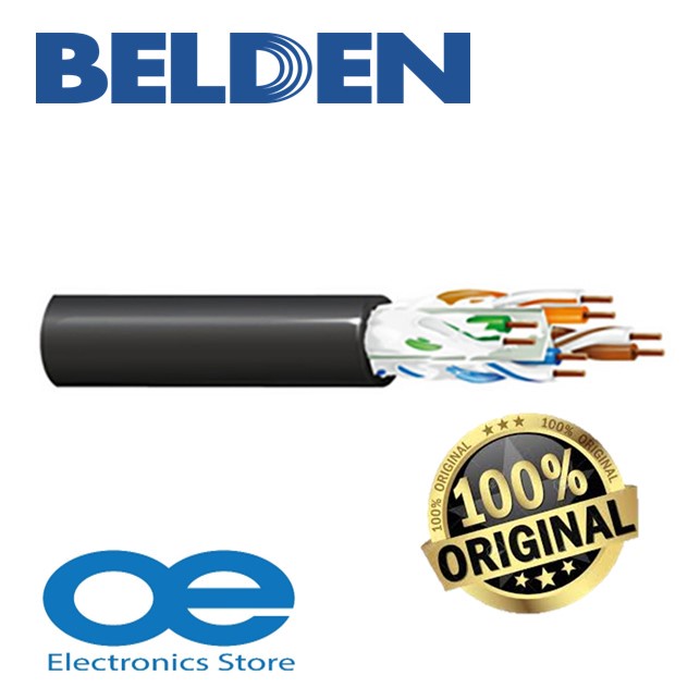 BELDEN OSP6U Network CAT6 (350MHz) 24 AWG Solid Bare Copper Conductors ...