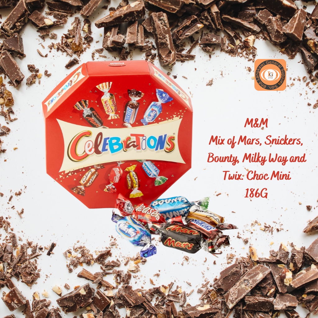 MARS CELEBRATIONS MIX OF MARS, TWIXS, SNICKERS, GALAXY, MALTESERS ...