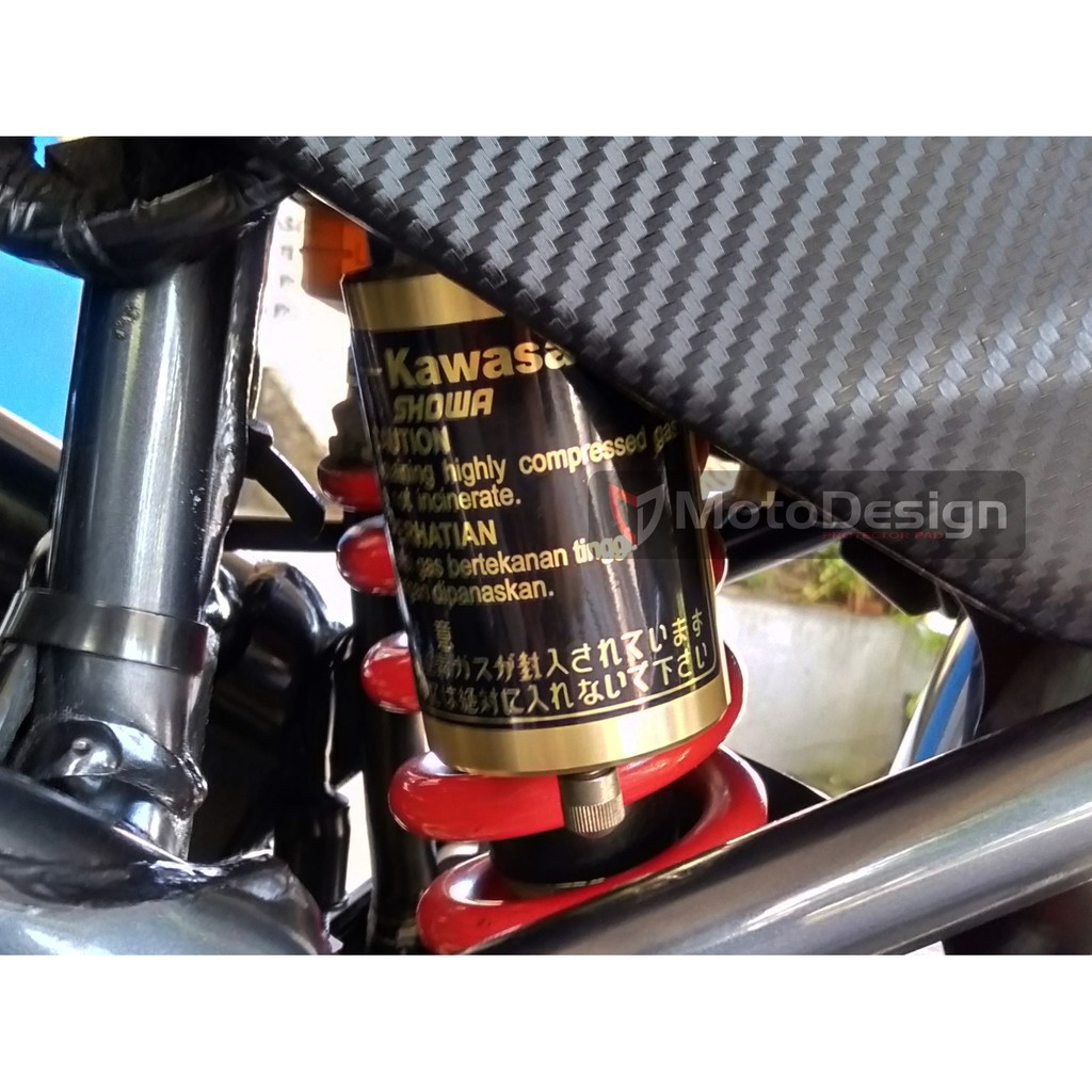 Sticker Striping Decal Detail Monoshock Nitro Showa Ninja ZX 150 RR Old ...