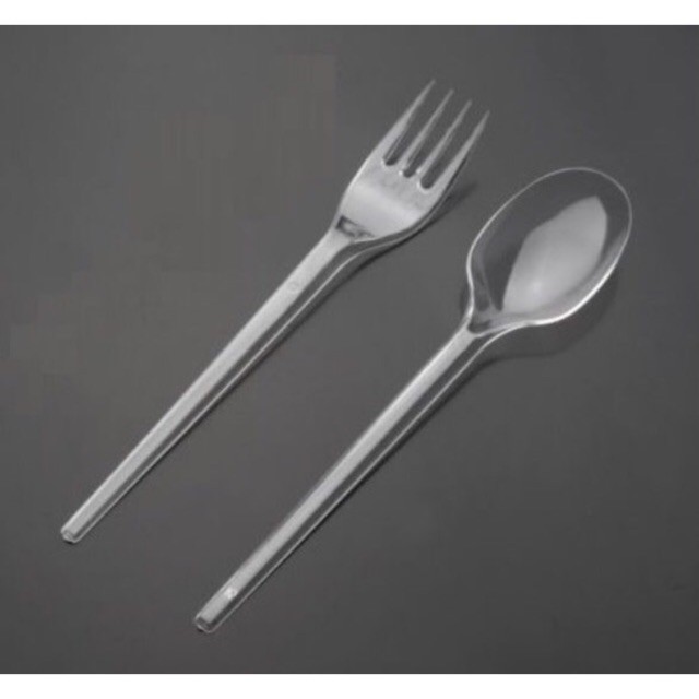 SUDU & GARFU PLASTIK ( 50 pcs +-) SUDU GARFU PLASTIK PUTIH / HITAM ...