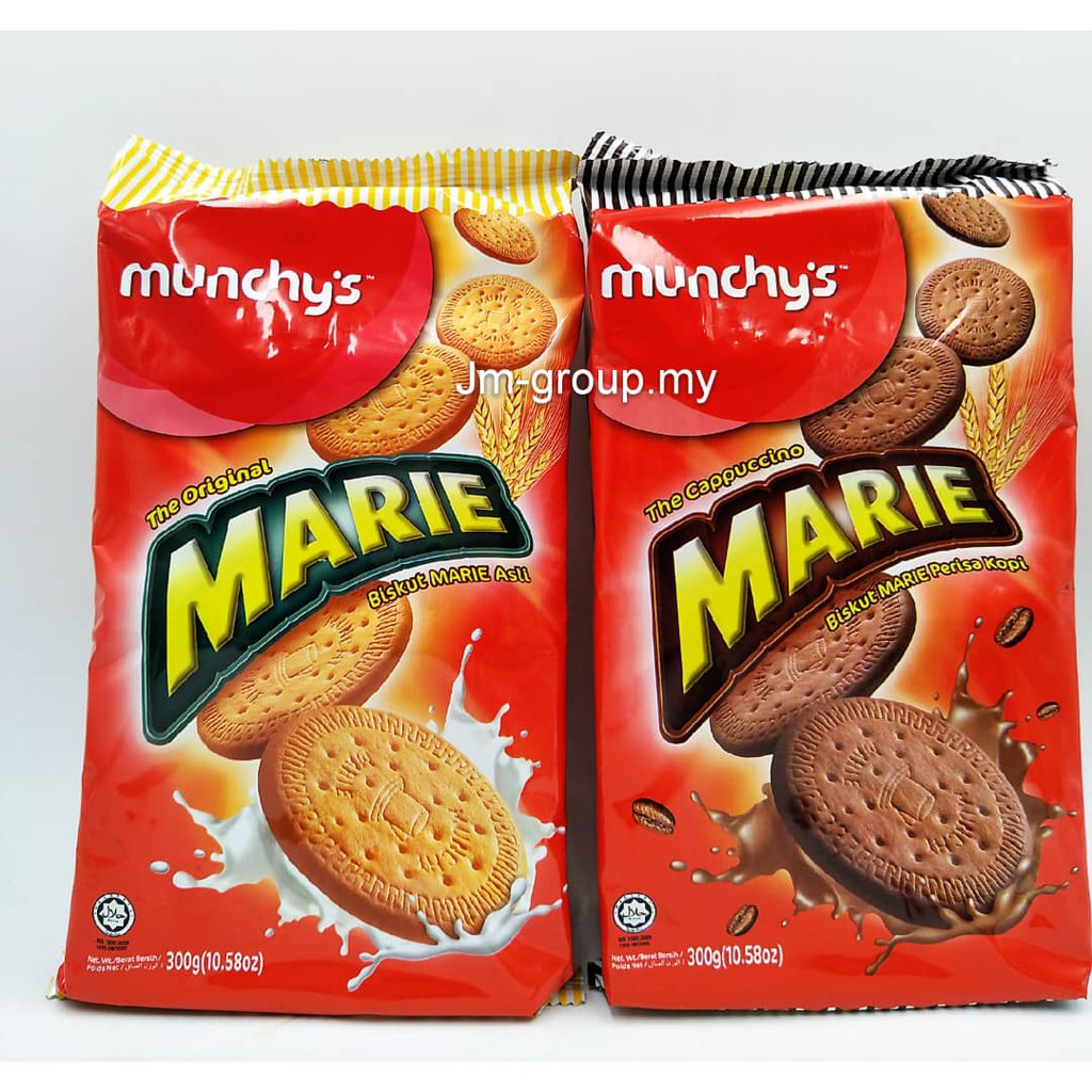 Munchy's Marie Biscuits 300g (Original/Cappuccino) | Shopee Malaysia