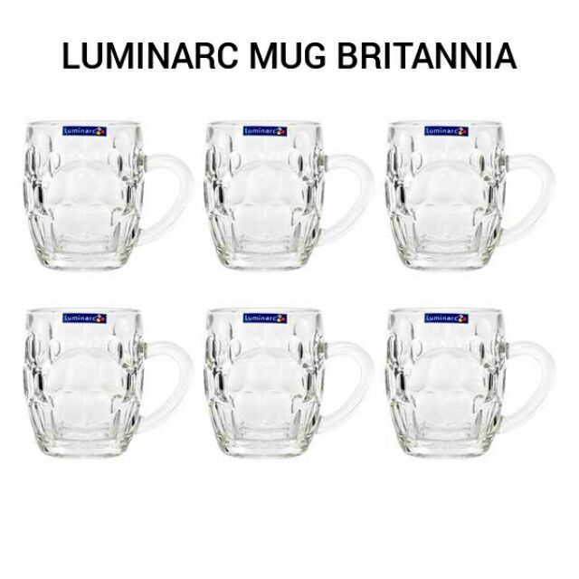 Luminarc mug Britannia set of 6pcs | Shopee Malaysia