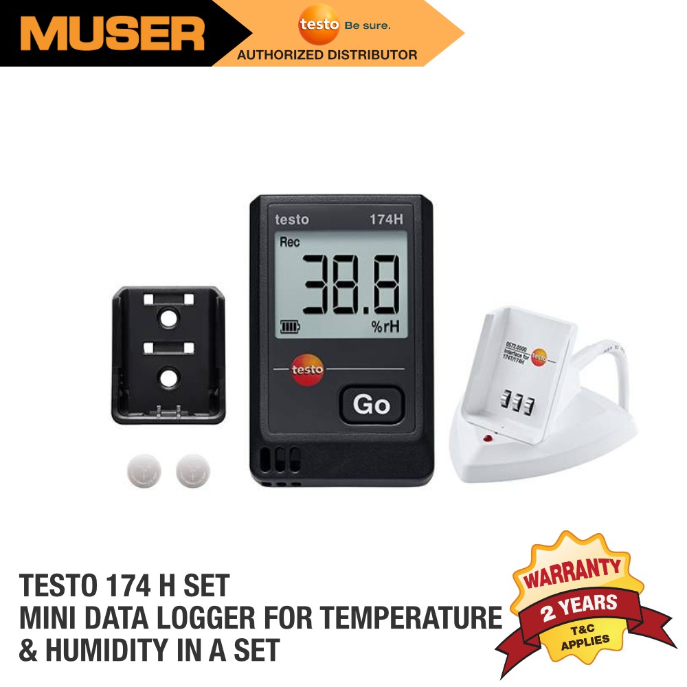 Testo 174 H Set (0572 0566) Mini Data Logger for Temperature & Humidity ...