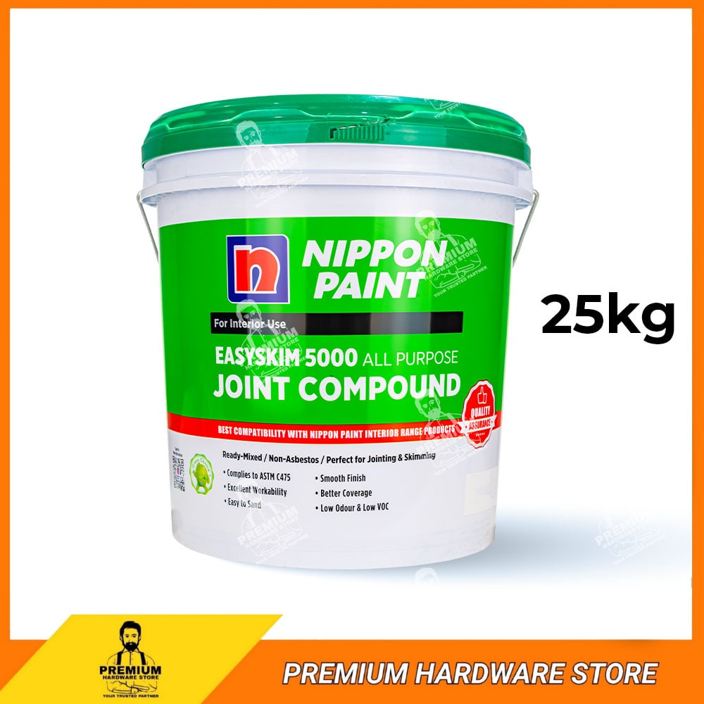 NIPPON PAINT Easyskim 5000 All Purpose Joint Compound 25KG Wall Cement ...