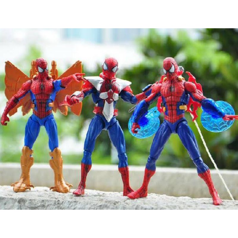 Hasbro Marvel Spiderman Launching Missile Swing Zipline Rocker Armor ...