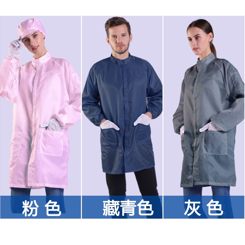TC ESDS1061 (Ship Direct Factory) ESD Anti-Static Straight Collar Smock ...