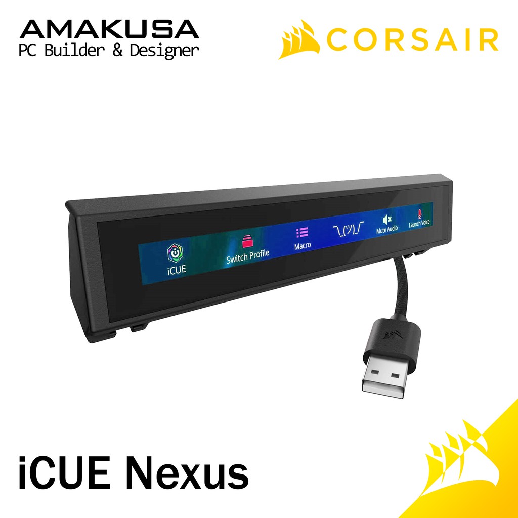 Corsair iCUE Nexus Touch Screen Gaming Mini Display Keyboard Keypad USB ...