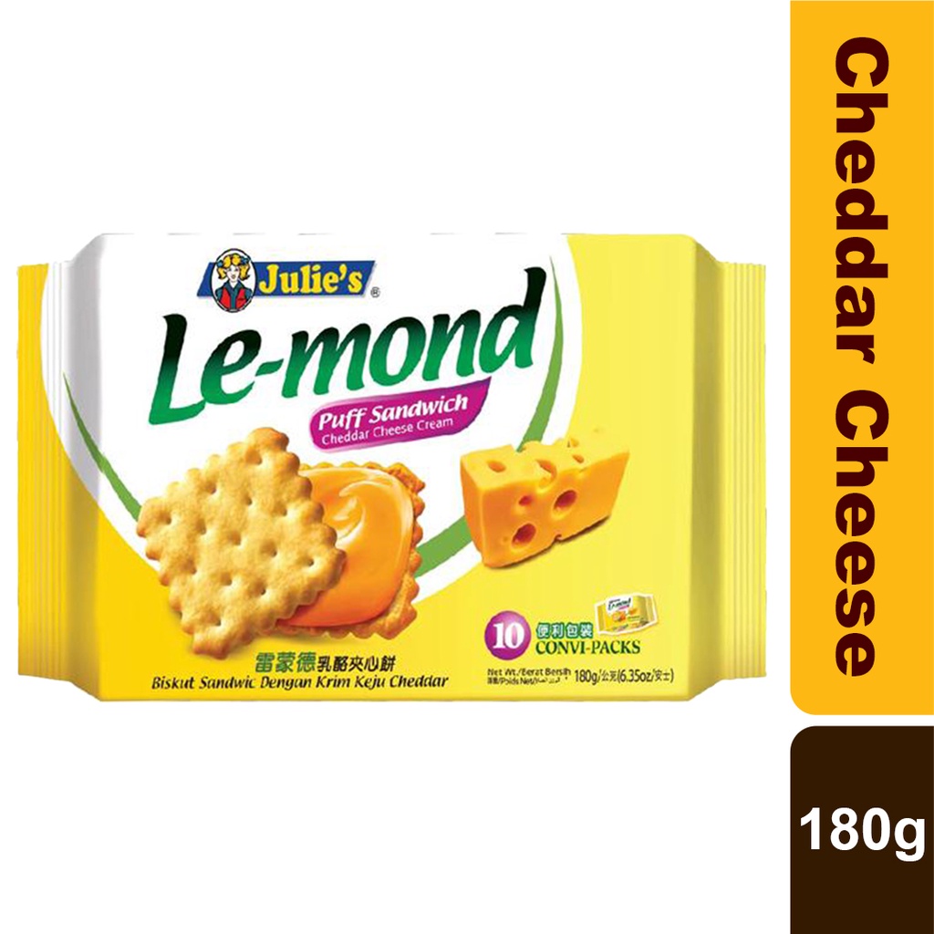 JULIE'S LE MOND Cheddar Cheese (180g) | Shopee Malaysia